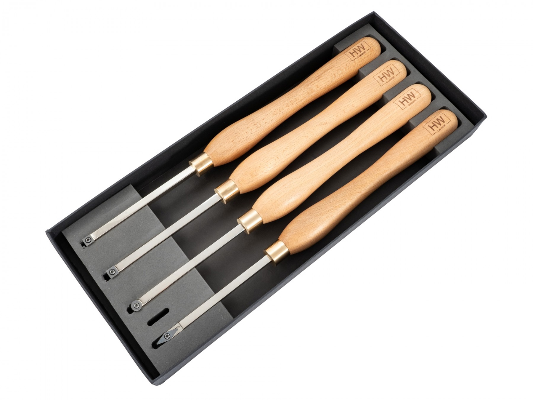 Webshop Drechseln - BASIC-LINE Schaber SET HW 4-teilig